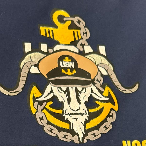 High Quality Navy Chief With Goat Head Anchor Color Svg Vector and PNG ...