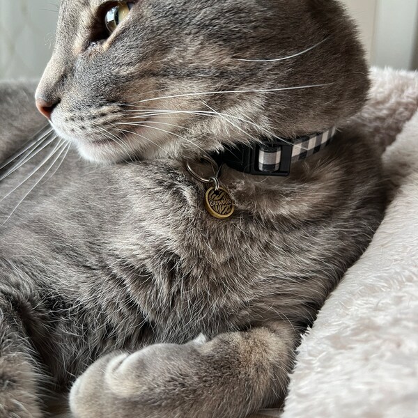 Cat Tag, Custom Cat Tag, Kitten Tag, Personalized Mini Pet ID Tag ...