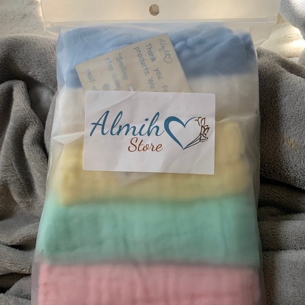 Scrunchies, Set of 6 Blue Satin Color Scrunchies, Elastic Hair Bands 6 ...