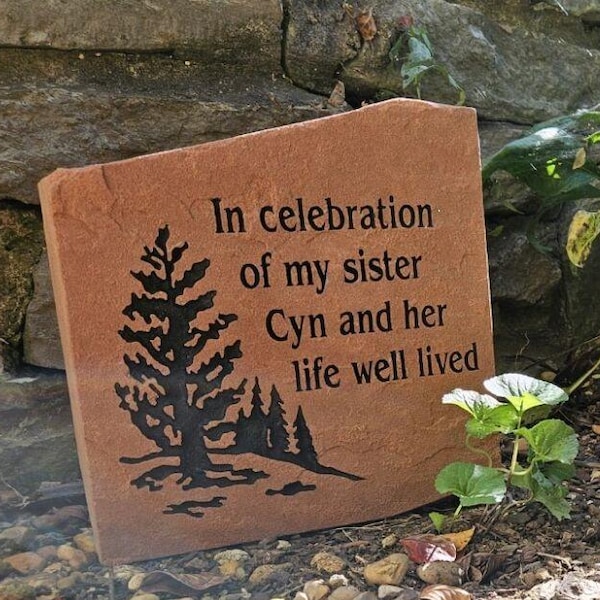 Personalized Granite Memorial Stone, Engraved Granite Stone, Family ...
