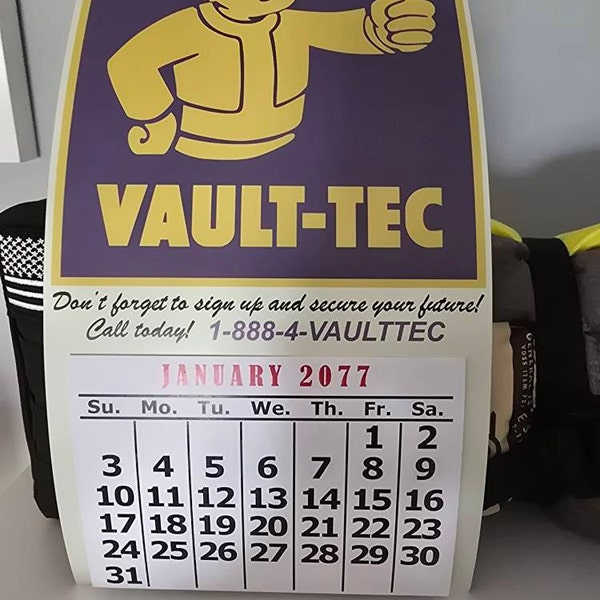 Un-official Handmade Fallout 12 Month Calendar for 2025 - Etsy