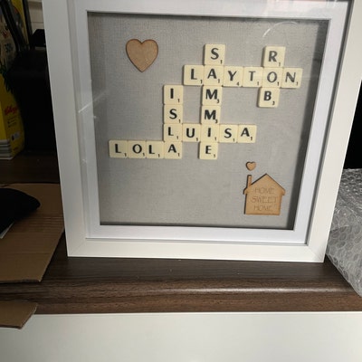 Personalised Scrabble Picture Frames Scrabble Frame - Etsy UK