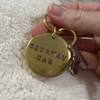 Thick Double Sided Brass Key Tag Labels Any Custom Text Super Quality ...