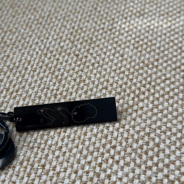 Personalised Country Keychain Two Home Keyring State Keychain Long ...