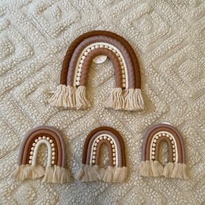 Boho Rainbows Individual Mini Rainbows Boho Baby Wood Bead Rainbows ...