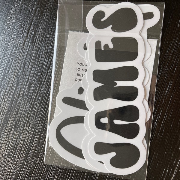 Custom Name Sticker, 7 Total Fonts | Personalize Stickers for Journals ...