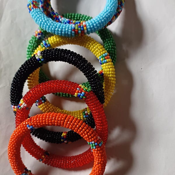 African Beaded Bracelets, Maasai Cuff Bracelets, Maasai Wrist Bracelets ...
