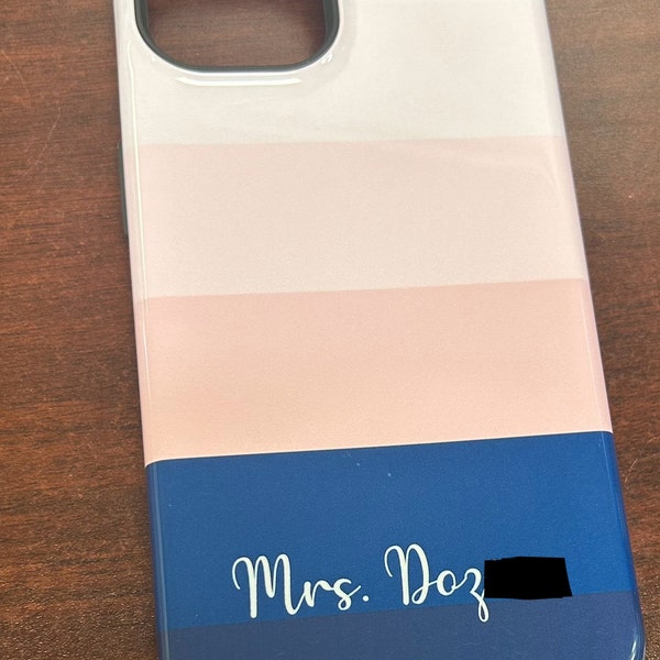 Monogram Initials iPhone 13 Case Big Initials iPhone 15 Case ...