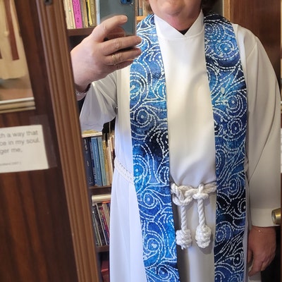 Modern Green Clergy Stole for Ordinary Time G20 - Etsy