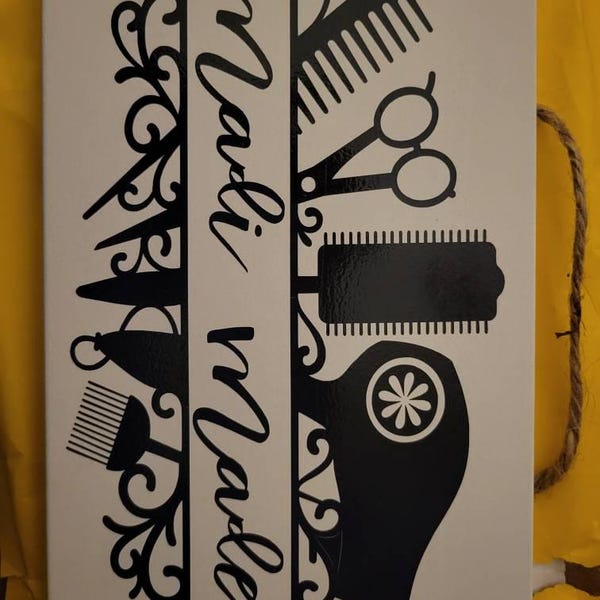 Hair Stylist Personalized Name Sign Hairdresser Gift Salon Decor ...