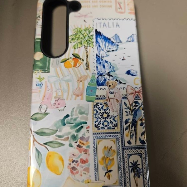 Coquette Italian Summer Collage Phone Case, Coastal Italy Phone Case ...