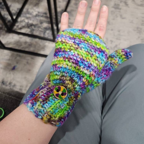 PDF Pattern: Crochet Convertible Fingerless Mittens - Etsy