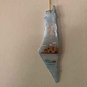 Palestine Map Wall Hanging Palestine Map Decoration Palestine Flag ...
