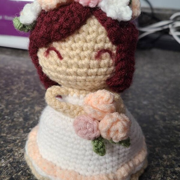 Reversible Flower Bouquet and Bride Amigurumi Wedding Crochet Pattern ...