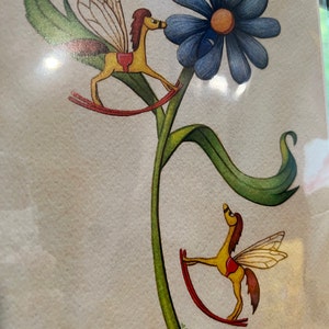 Rocking-horse Flies Alice in Wonderland Art Print Vintage - Etsy