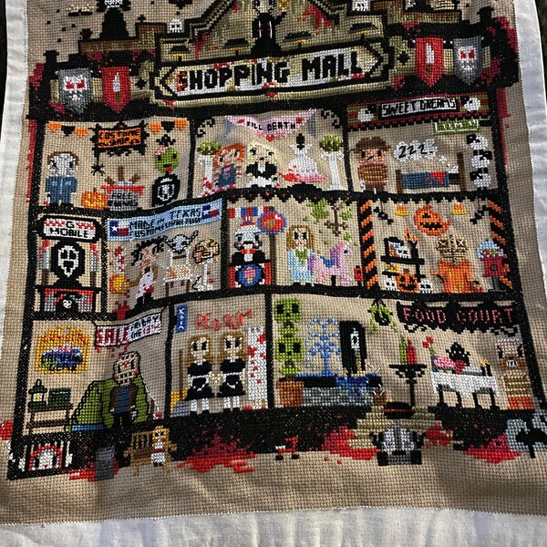 Chopping Mall Stitchalong (SAL) Cross Stitch Pattern - Mystery, Horror ...