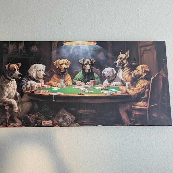 Abstract Blue Marlin Fish Canvas Print in a Painting Style, Blue Marlin ...