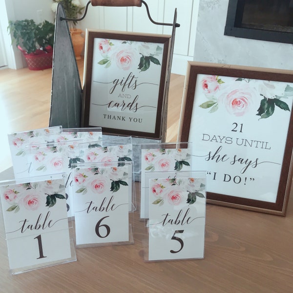 Gifts and Cards Table Sign File, 8x10 Printable Sign, Gift Table Sign ...