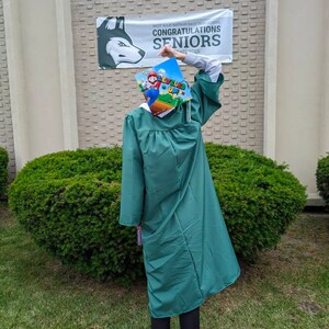 Squidward Printed Graduation Topper - Etsy UK