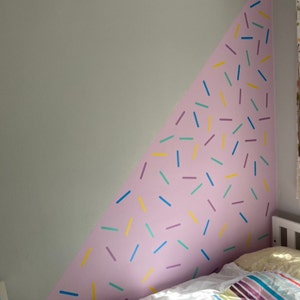 Colourful Sprinkles Wall Decals, Rainbow Sprinkles Wall Stickers ...