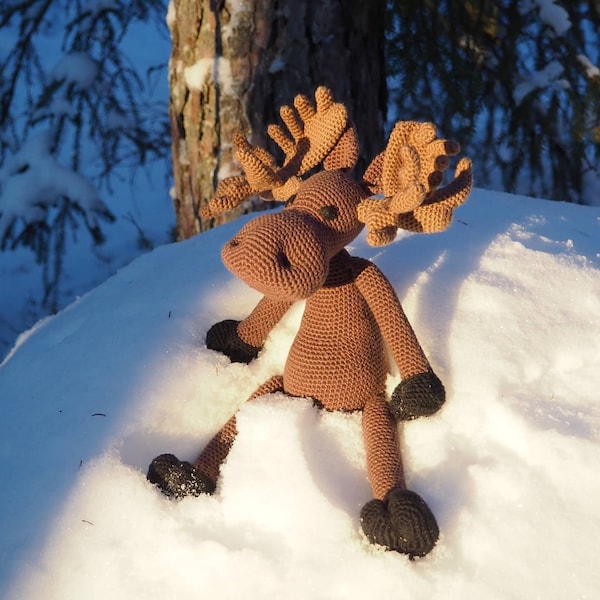 PATTERN - Moses the Moose - Crochet Amigurumi Pattern - Etsy