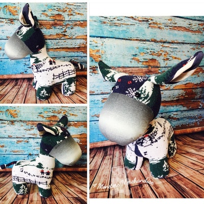 Stuffed Animal Donkey Burro PDF Sewing Pattern & Tutorial Fabric Toys ...