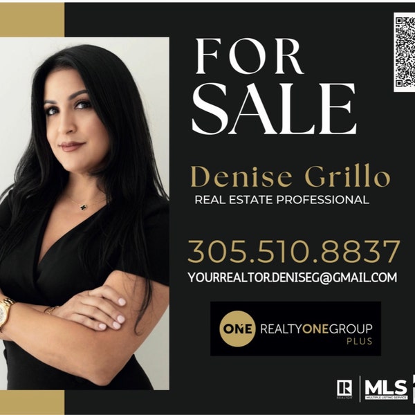 Real Estate Yard Sign, Open House Pointer, Real Estate Marketing, Canva ...