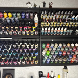 Wall Mounted Hobby Paint Storage Rack Horizontal - Etsy