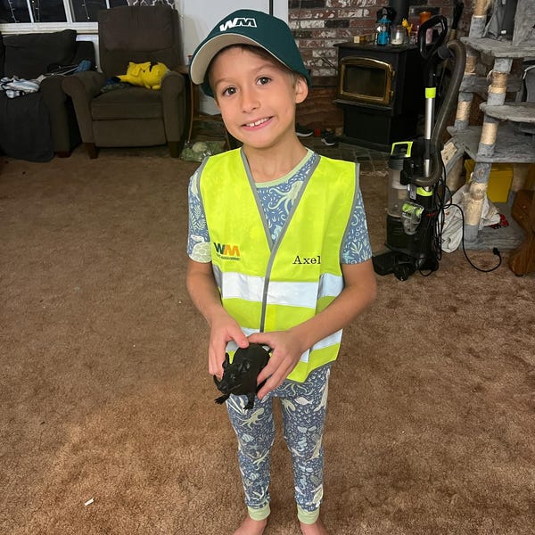 PERSONALIZED Garbage Man Costume, Trash Man Costume, Construction Vest ...