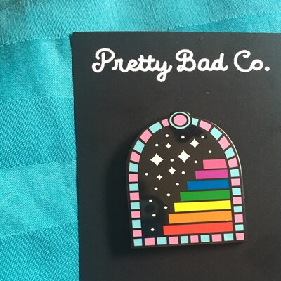 Rainbow Portal Pin. Pride Stair Portal Enamel Pin. LGBT LGBTQ - Etsy