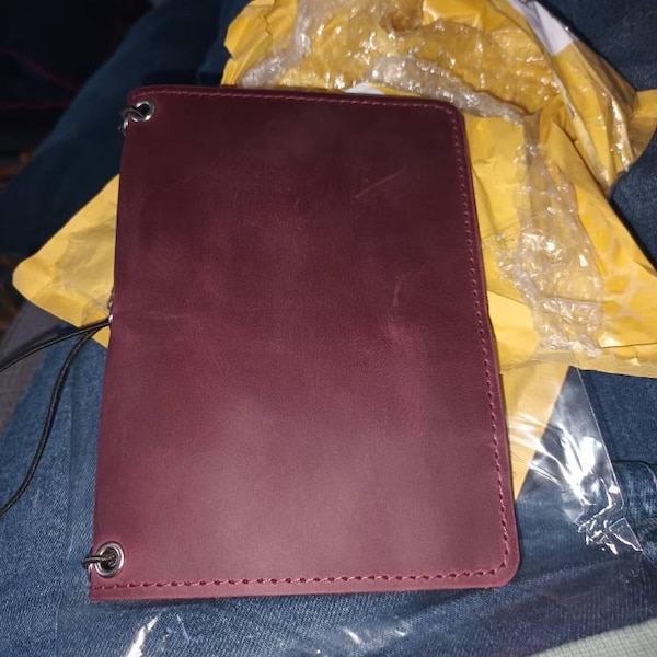 Engraved Leather Notebook Cover, Refillable Leather Notebook, Leather ...