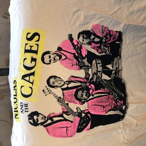 Nicolas Cage Band Shirt the original Gnuyorker Design, Hand Printed ...