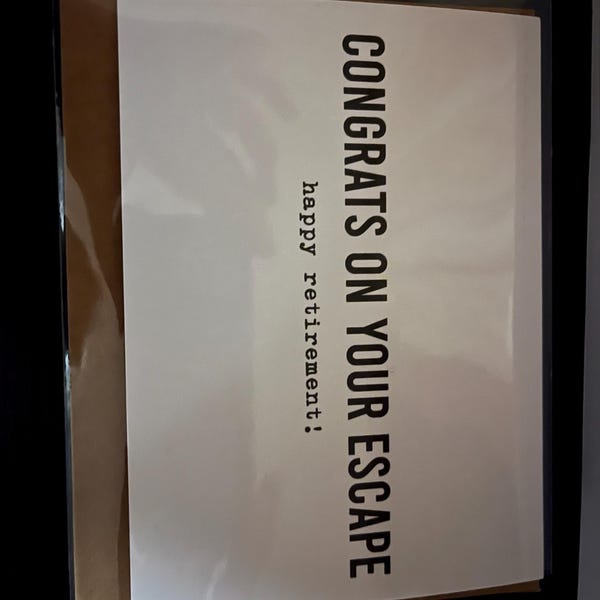 Congrats on Your Escape - Happy Retirement // Funny and Sarcastic ...