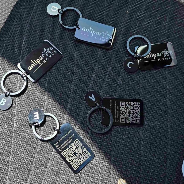 Music or Youtube QR Code, Custom Engraved, Song or Video Link Keyring ...