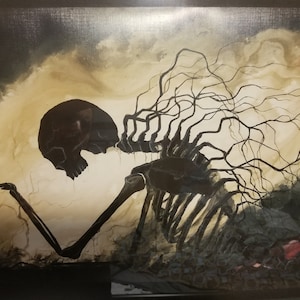 Black Cauldron Original Canvas Painting Gothic Totem Altar - Etsy