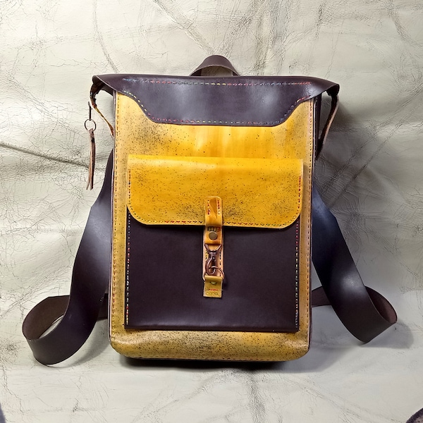 Leather Backpack Sewing Pattern: DIY Travel Bag (PDF Template) - Etsy