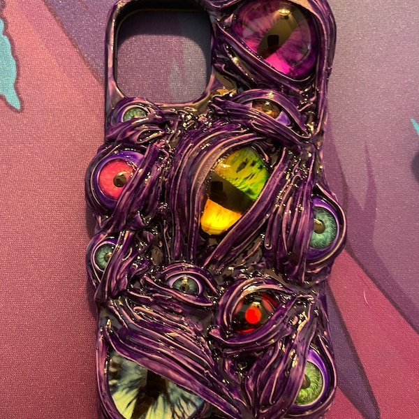 Gothic Decoden Phone Case,3d Horror Scary Goth iPhone Case,designer ...