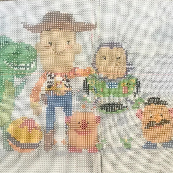 Toy Story Cross Stitch, Toy Story Stitch, Children Cross Stitch, Modern ...