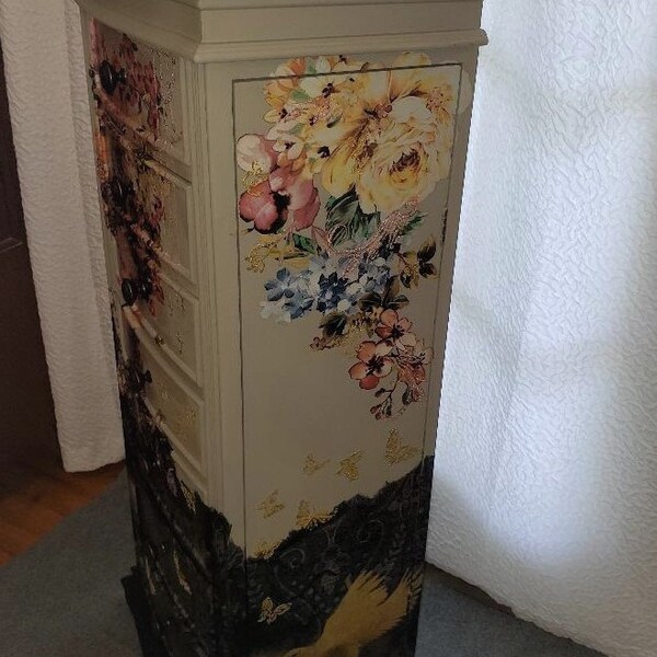 Oriental Aesthetics Geisha Bird Patterns & Floral Digital Download Set ...