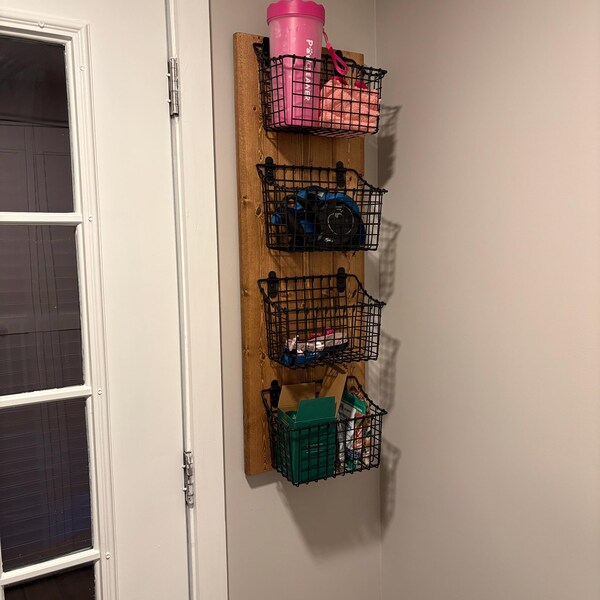 Fresh Produce Storage Wall Hang, Wooden Decor - Etsy