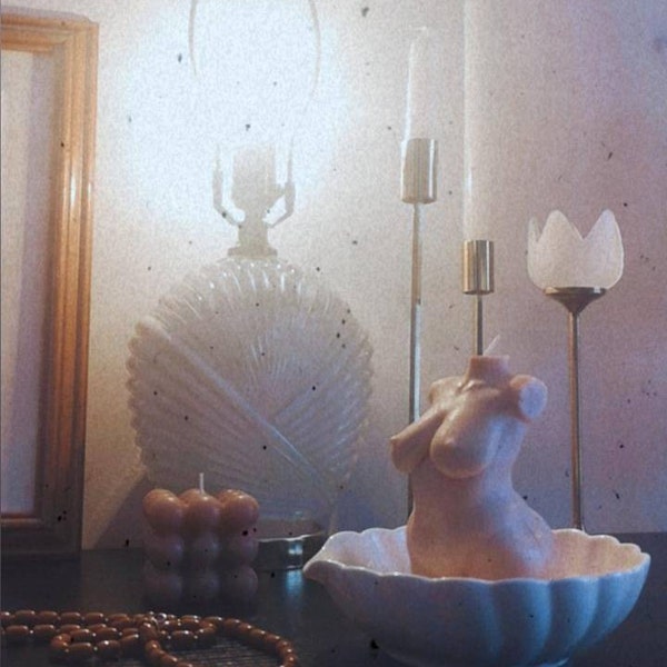 LARGE Curvy Body Candle / Woman Plus Size Fat Venus Goddess Figure ...