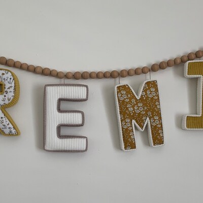 Liberty London Corduroy Fabric Letters - Etsy