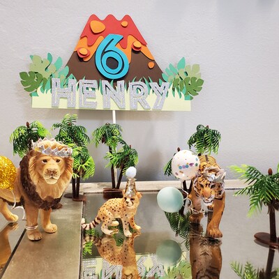 Cheetah Cub Cake Topper/safari Party Cake/safari Animal Cake - Etsy