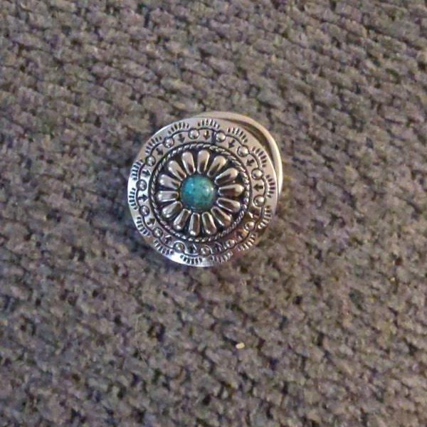 Wild Rag Scarf Slide bandana Slide Spoke Wheel Look Faux Turquoise ...