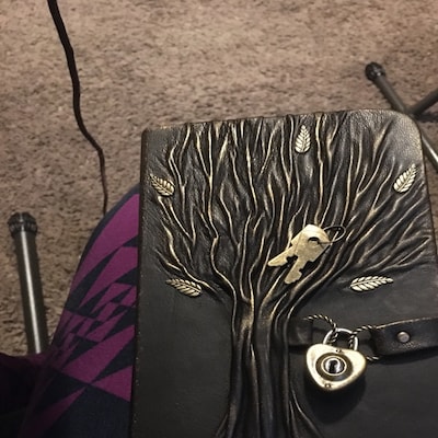 Leather Journal With Lock and Key, Leather Notebook, Travel Journal ...