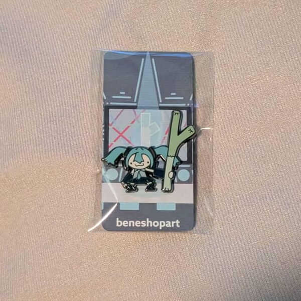 Big Leek Miku Enamel Pin | Original Creator | Pin for Hats, Lanyards ...