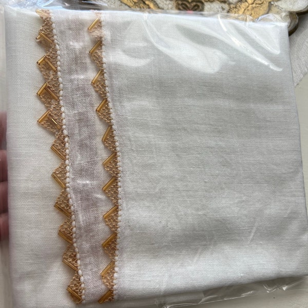 SILK Needle Lace Oya With Vintage Flower Turkish Oya Scarf Traditional ...