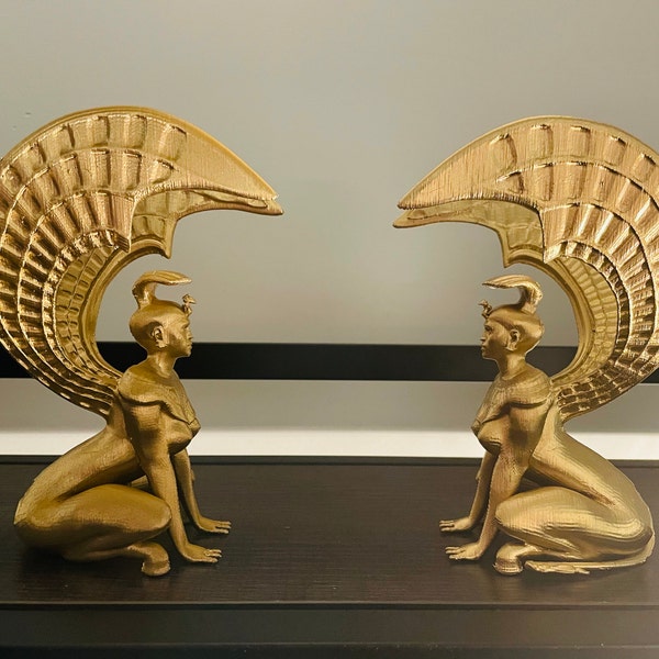 Neverending Story Inspired Sphinx Statue, Figurine, Decorative Book End ...