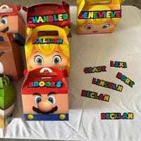 Mario Inspired Custom Name Tags - Etsy Australia