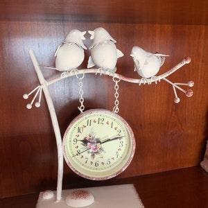 Bird Clock, Metal, Country, Vintage, Antique Clock, Nice Gift for ...